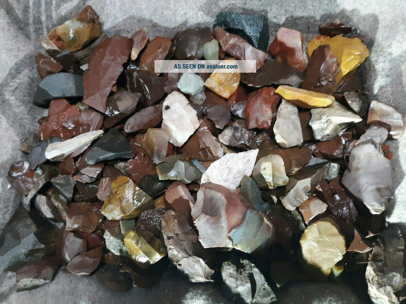2 1/2lb Box Of Random Native American Stone Tools Found In Oregon ...