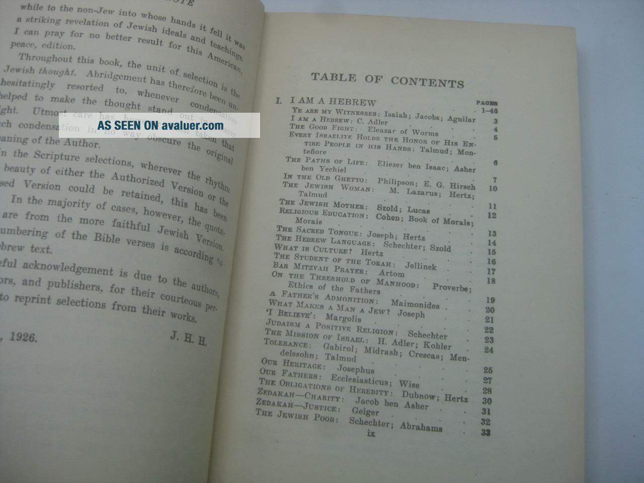 1949 By Chief Rabbi J. H. Hertz A Book Of Jewish Thoughts | #5207036