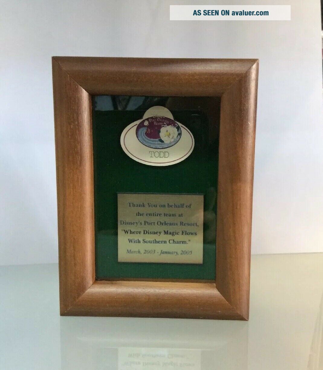Southern Disney Port Orleans Resort Cast Member Name Tag Badge Frame ...