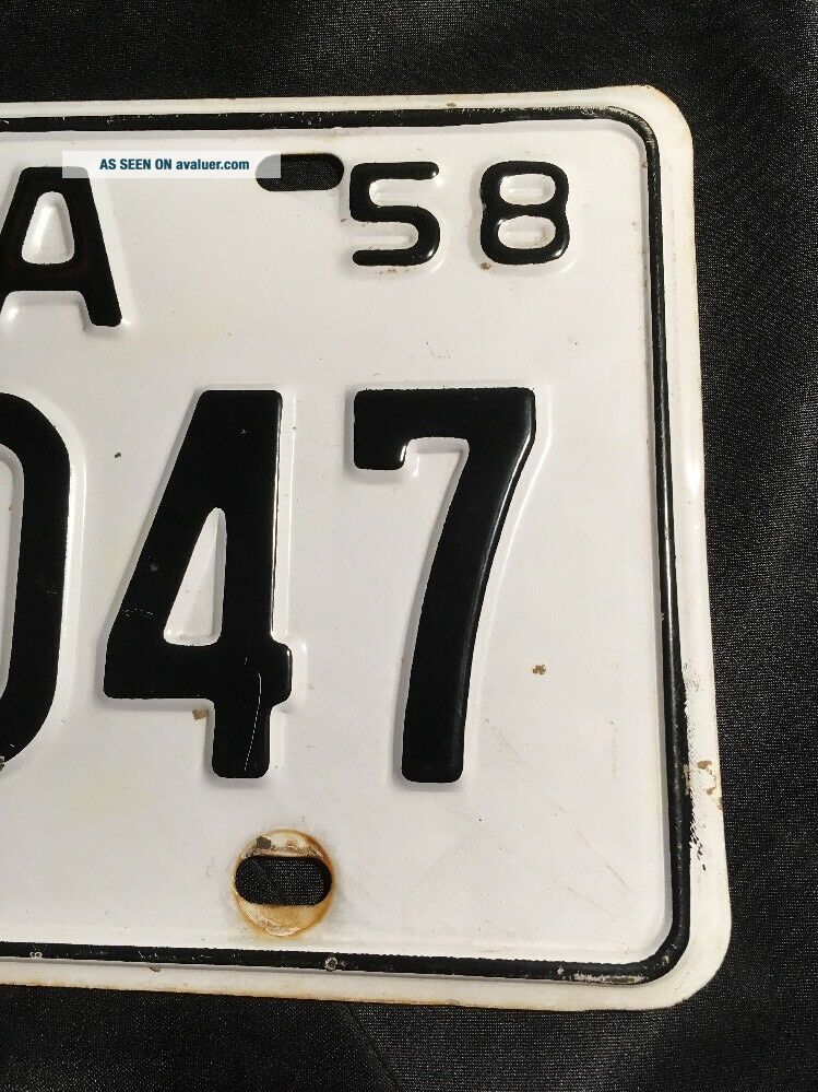 Vintage 1958 Iowa. License Plate 57 (Linn County) 8047 | #5198804