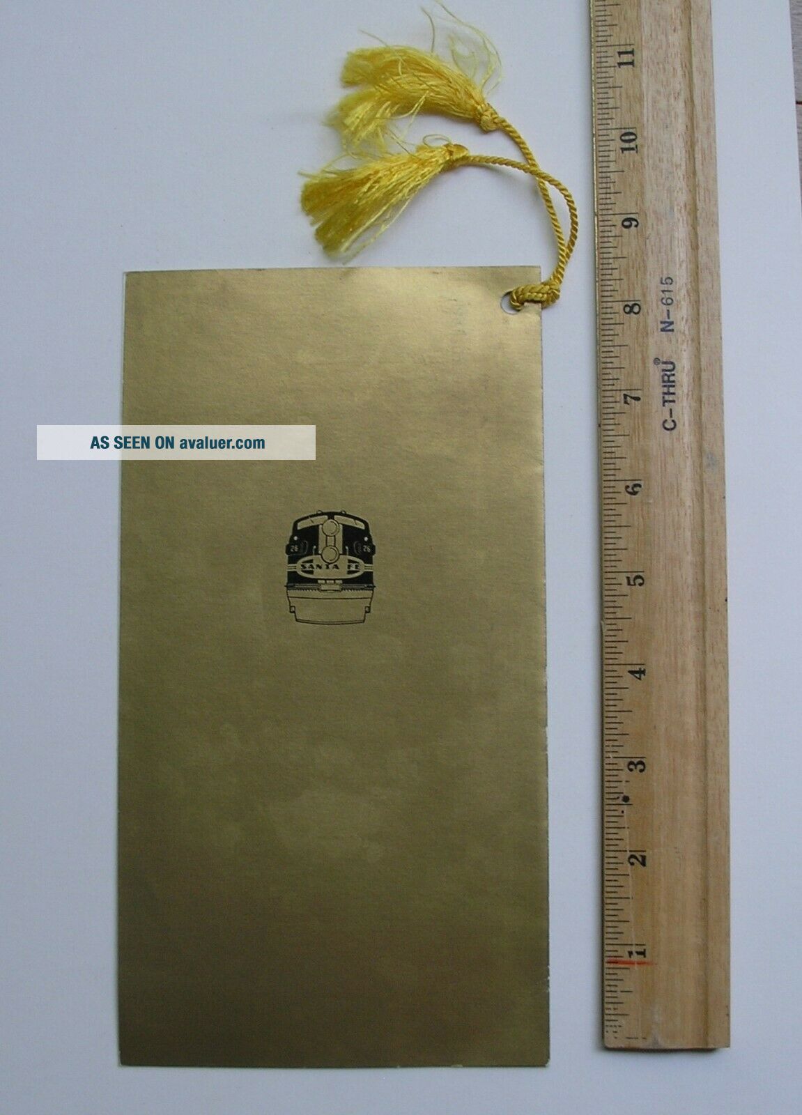Santa Fe Chief Gold Tone Champagne Dinner Menu | #5203266