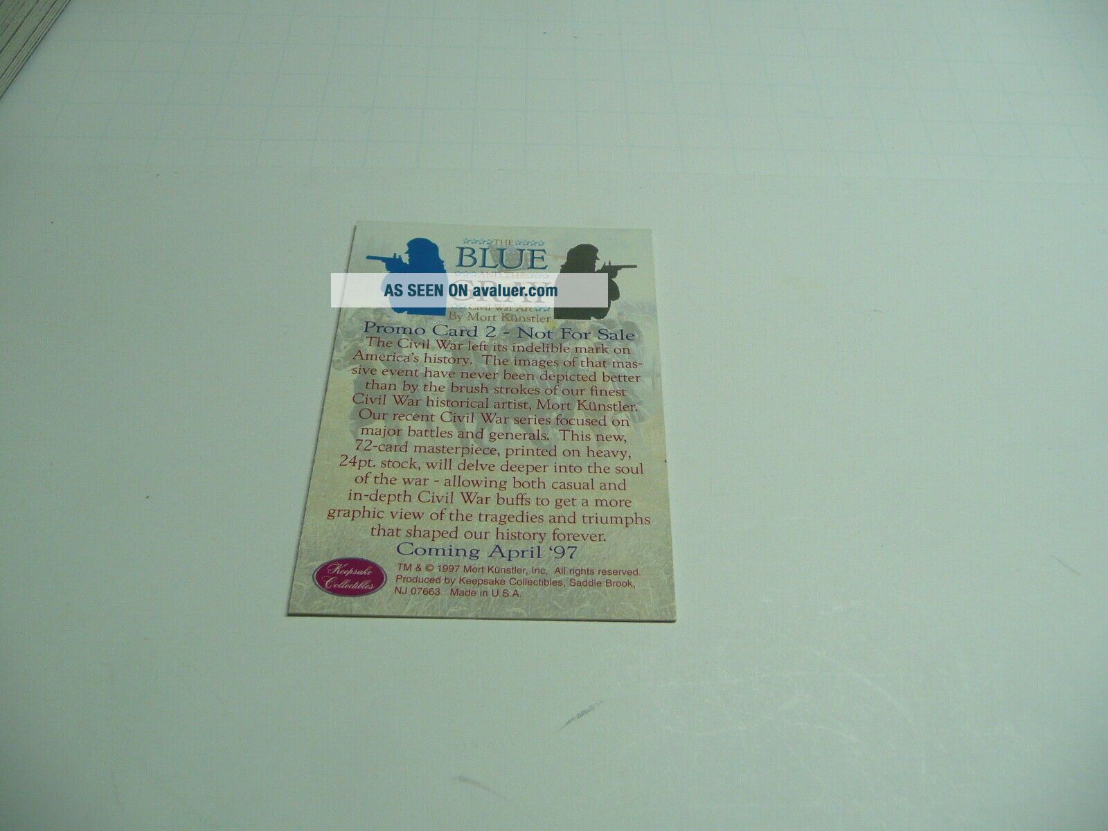 1997 The Blue And The Gray Civil War Complete 72 Cards By Mort Kunstler ...