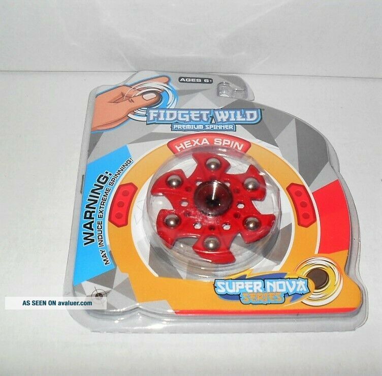 FIDGET WILD PREMIUM SPINNER HEXA SPIN NOVA SINGLE AS PICTURED RED DRACO ...