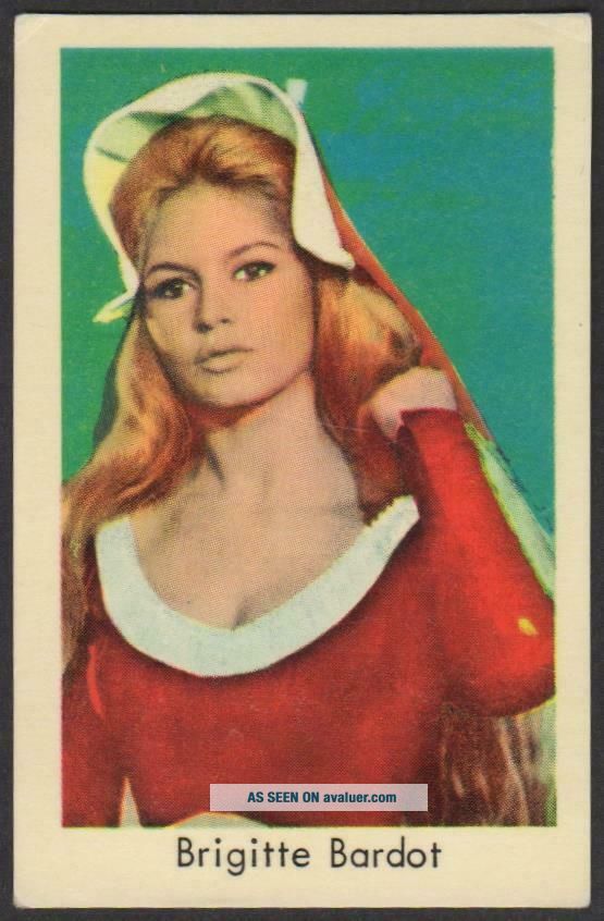 Brigitte Bardot - 1965 - 67 Vintage Swedish Unnumbered Pop Stars Set ...