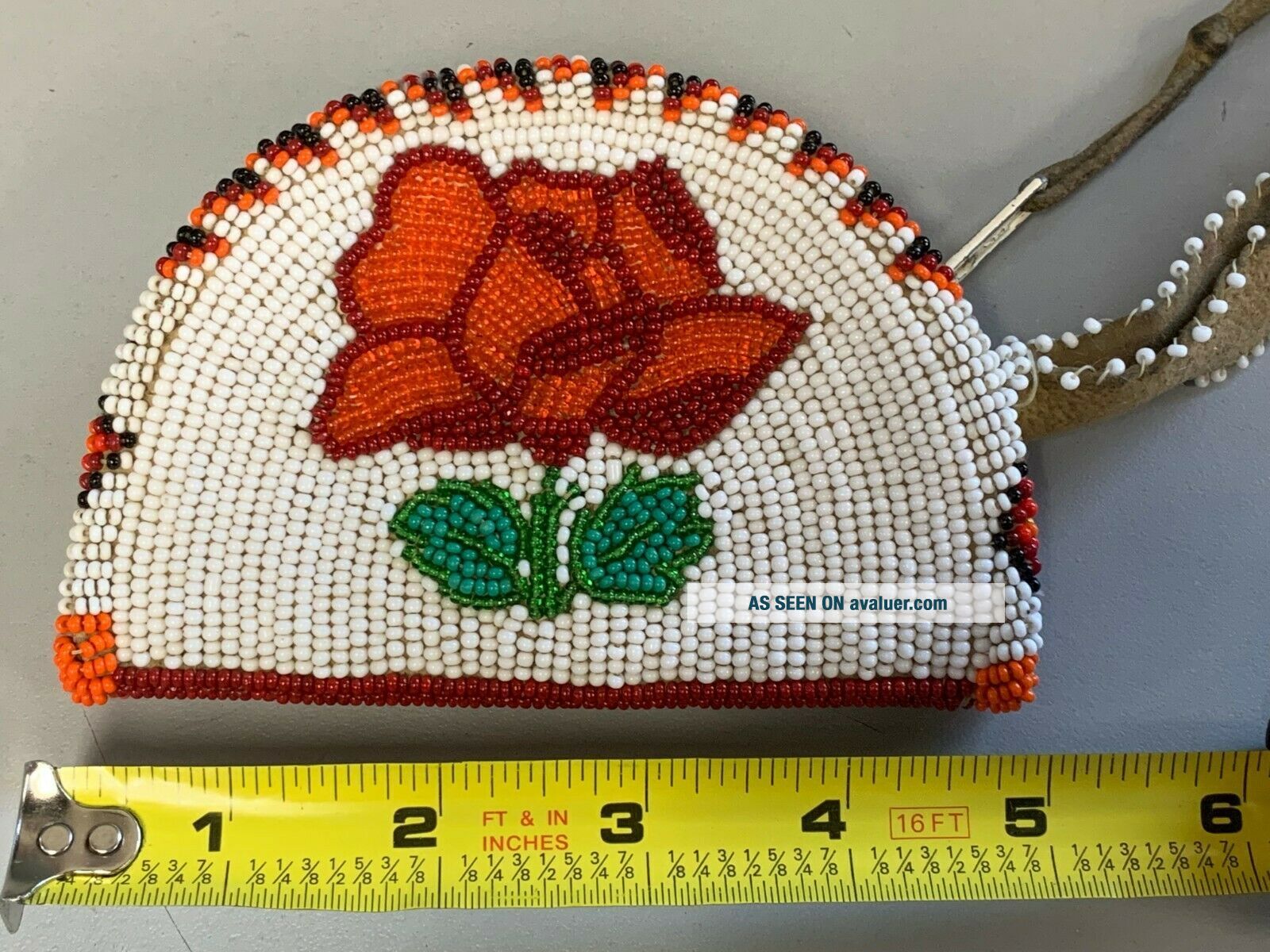 Vintage Hand Beaded Native American Indian Coin Purse | #5286118