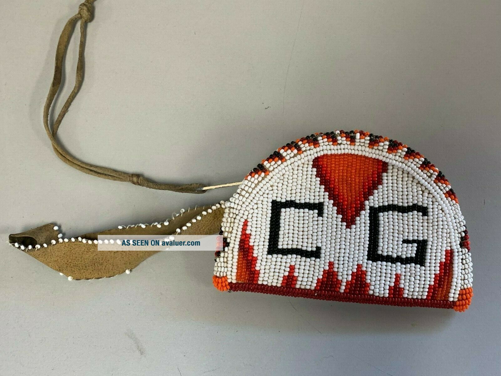 Vintage Hand Beaded Native American Indian Coin Purse | #5286118