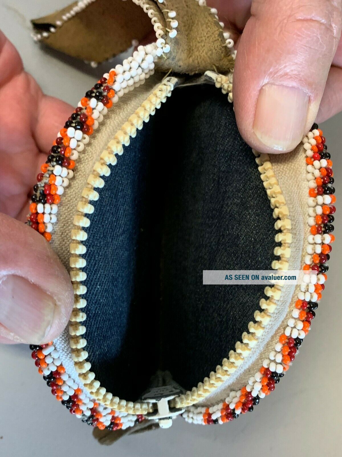 Vintage Hand Beaded Native American Indian Coin Purse | #5286118