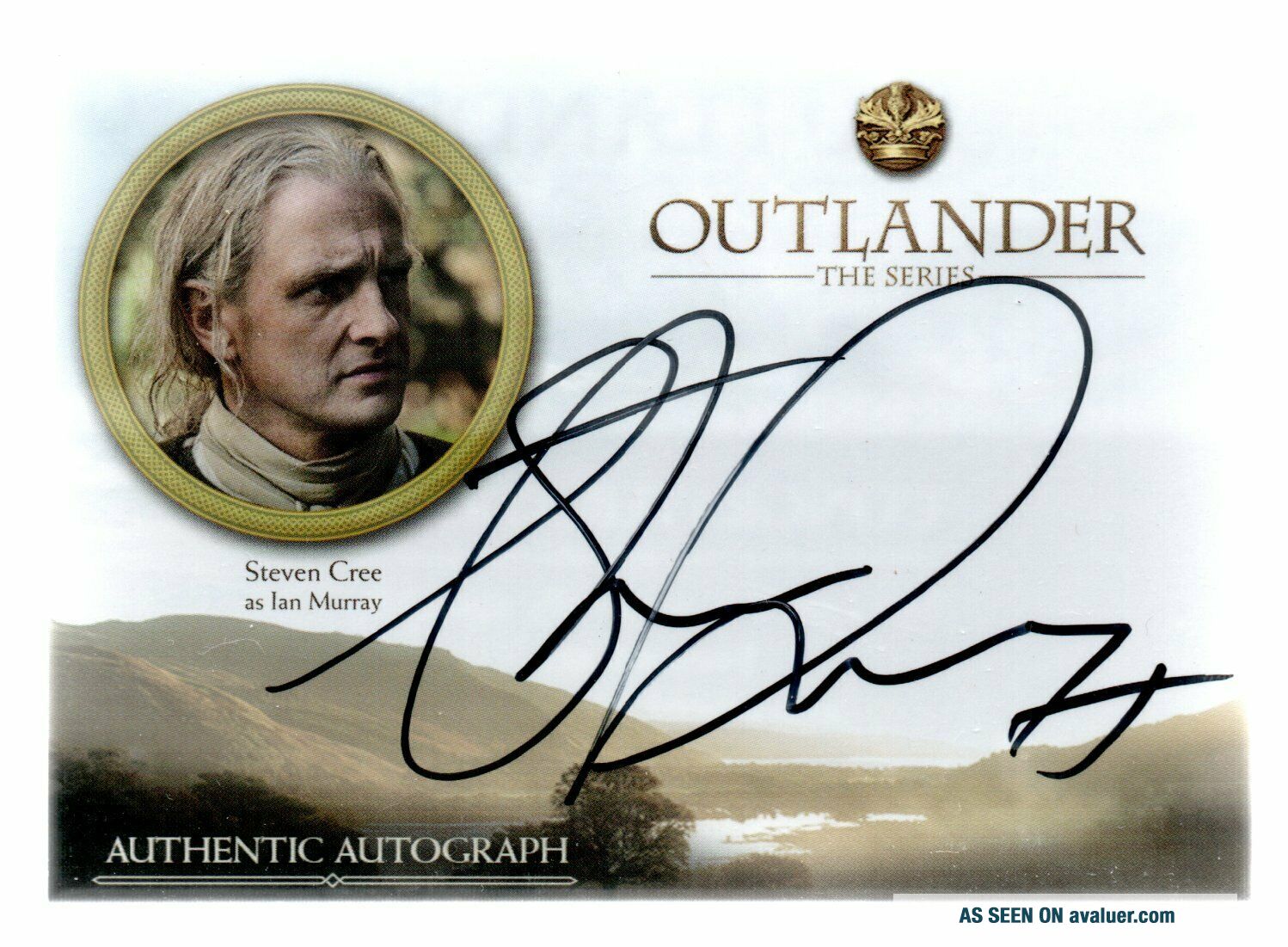 STEVEN CREE As Ian Murray / Outlander Season 3 (2019) Autograph Card SC ...