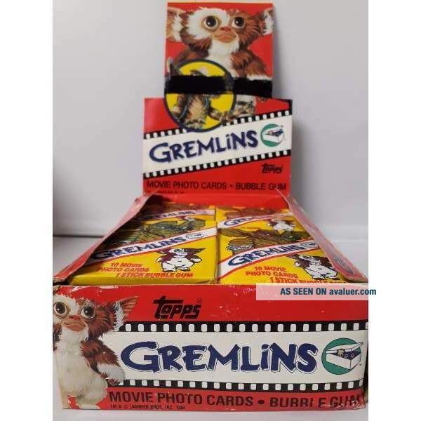 Gremlins Wax Pack 1984 Topps Movie Trading Cards Stickers - Single ...