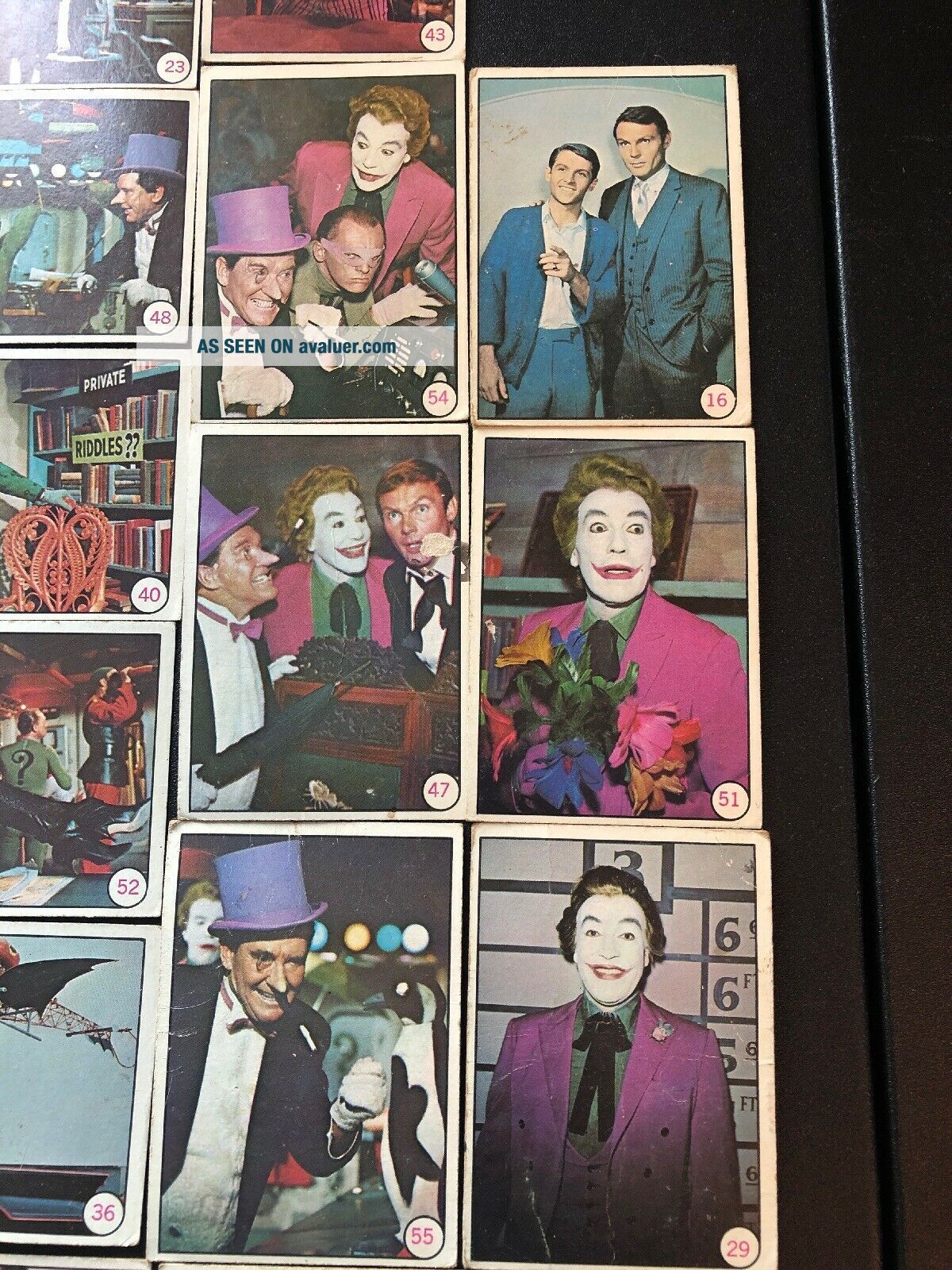 15 RARE VINTAGE 1966 TCG TOPPS BATMAN BAT LAFFS TRADING CARDS NO DUPS ...
