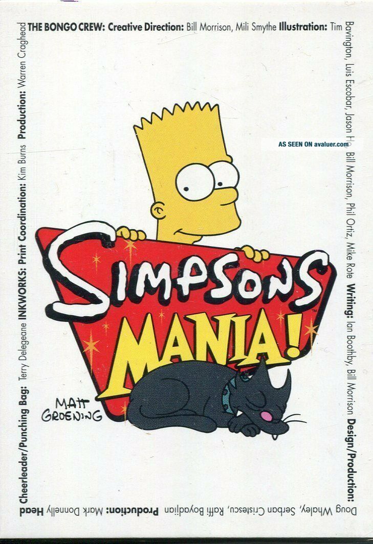 Simpsons Mania Complete Trading Card Base Set | #5277097