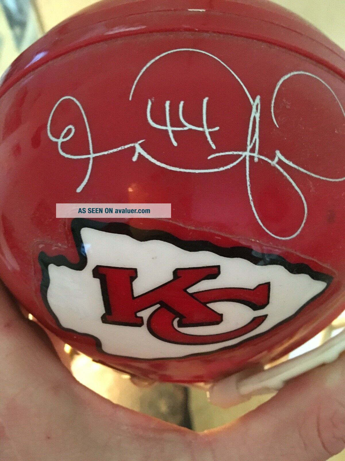 NFL KANSAS CITY CHIEFS SIGNED MINI HELMET ERIC WARFIELD PSA/DNA RARE ...
