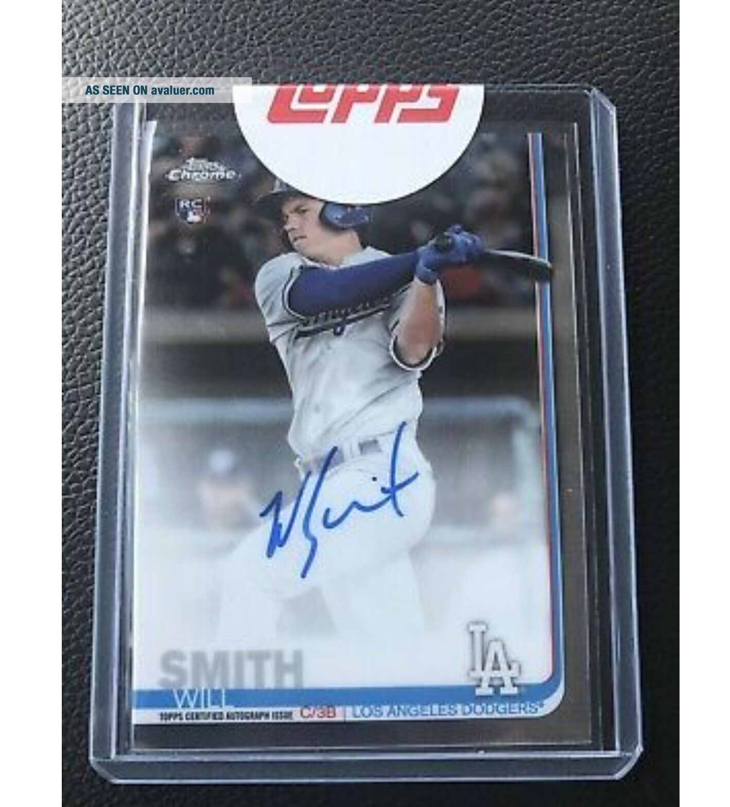 2019 Topps Chrome Will Smith Base On Card Auto Los Angeles Dodgers RC ...