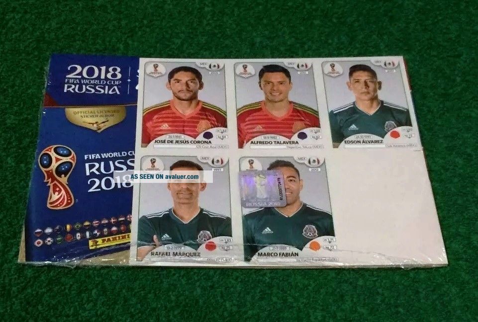 PANINI UPDATE SET 92 & 5 MEXICO STICKERS - WORLD CUP RUSSIA 2018 ...