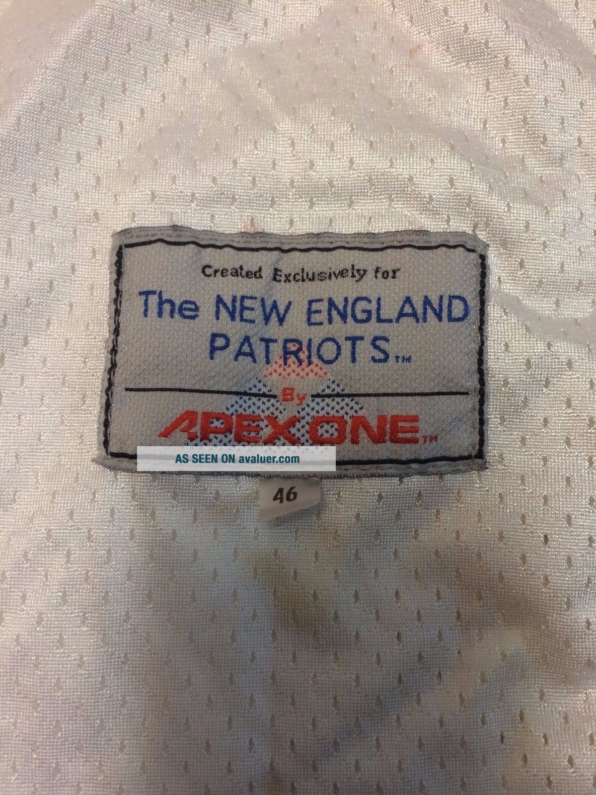 1993 Chris Gannon Game Worn England Patriots Home Jersey NFL | #5356630