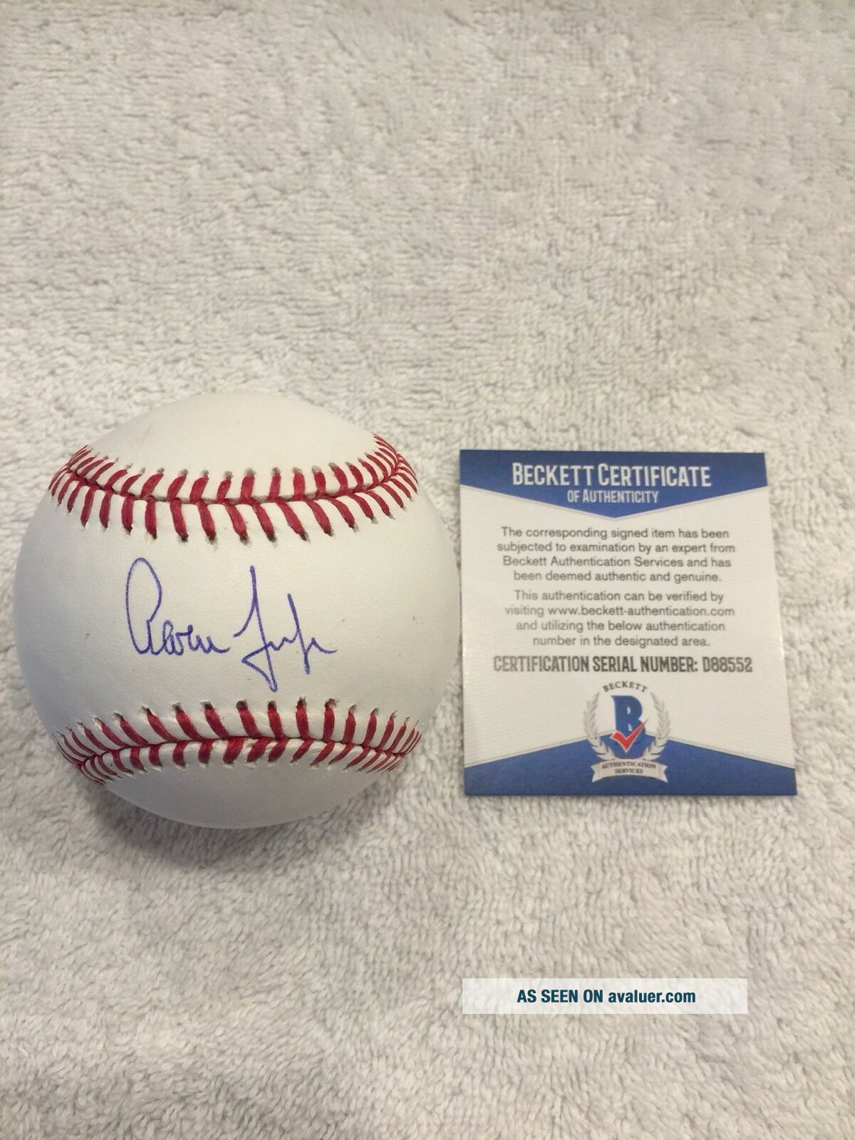 YORK YANKEES AARON JUDGE Signed OFFICIAL MAJOR LEAGUE OML BASEBALL ...