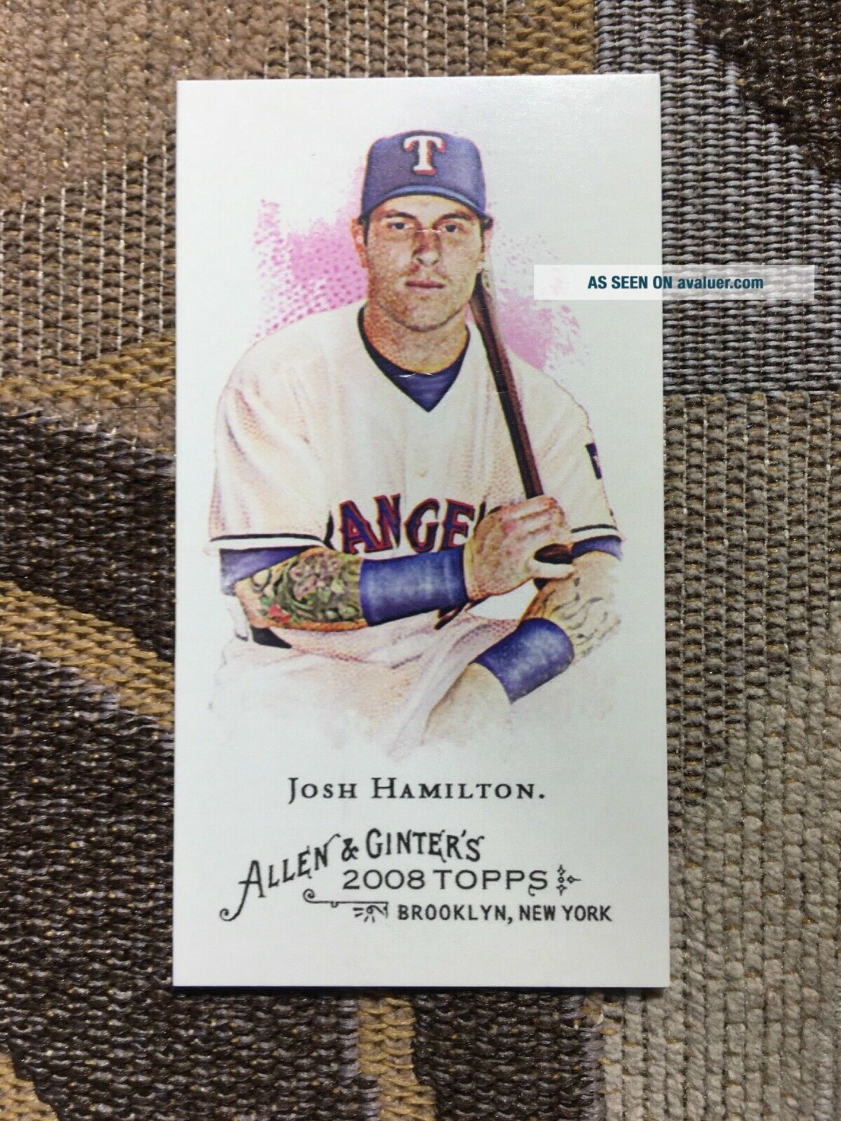 2008 Allen Ginter Rip Card Pulled Josh Hamilton Mini 364 | #5367797