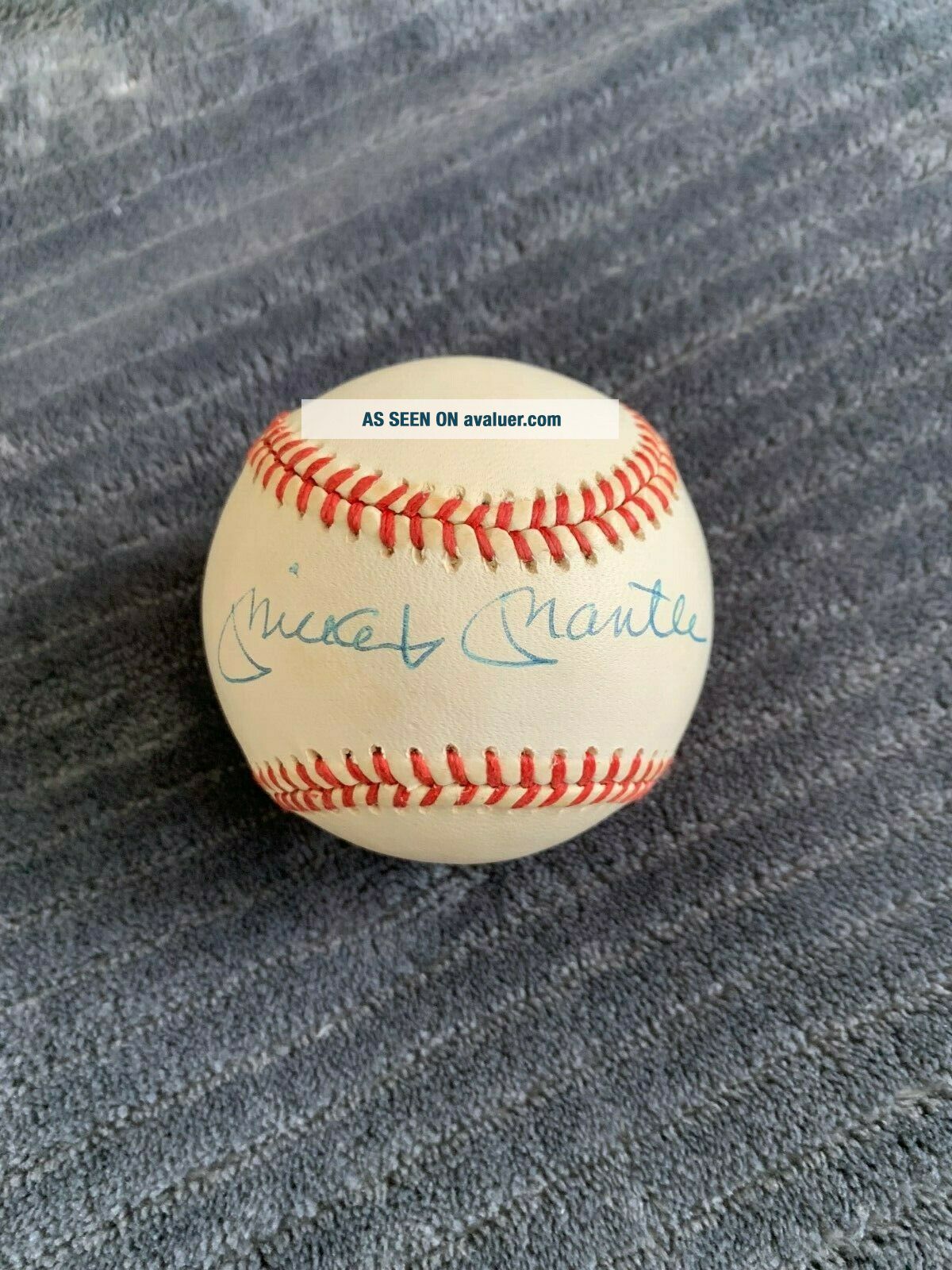 Mickey Mantle PSA/DNA Sweet Spot Signed Official AL Bobby Brown ...