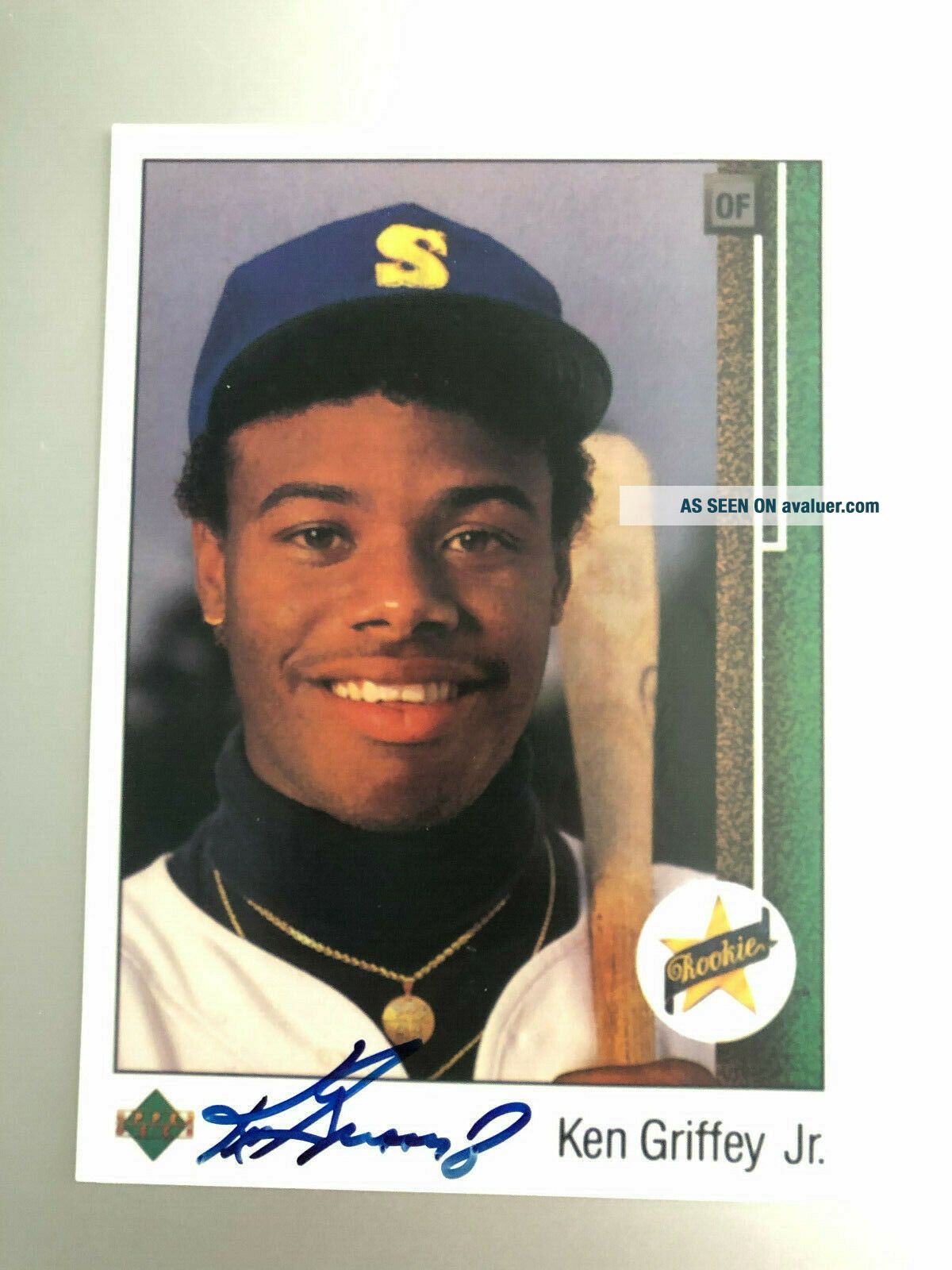 Ken Griffey Jr. Signed 1998 Upper Deck Oversized Rookie Mariners Auto ...
