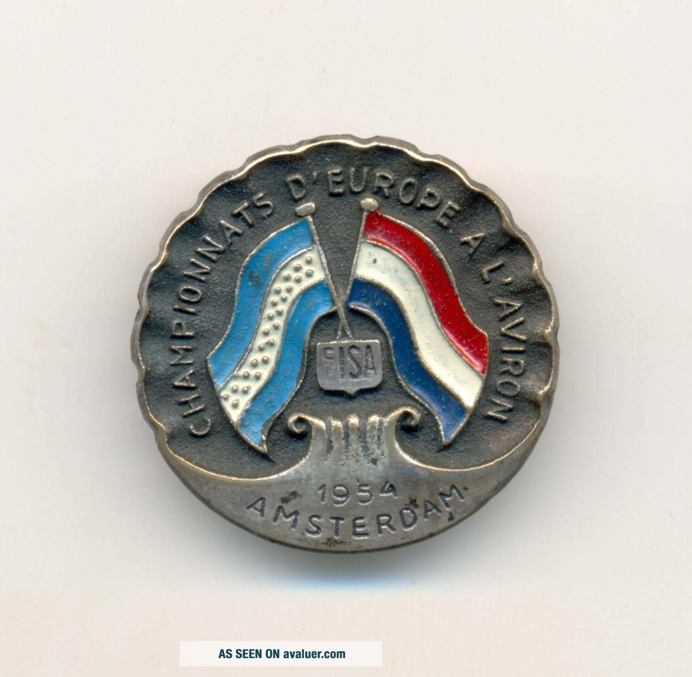 FISA European Rowing Championships 1954 Amsterdam Holland - Official ...
