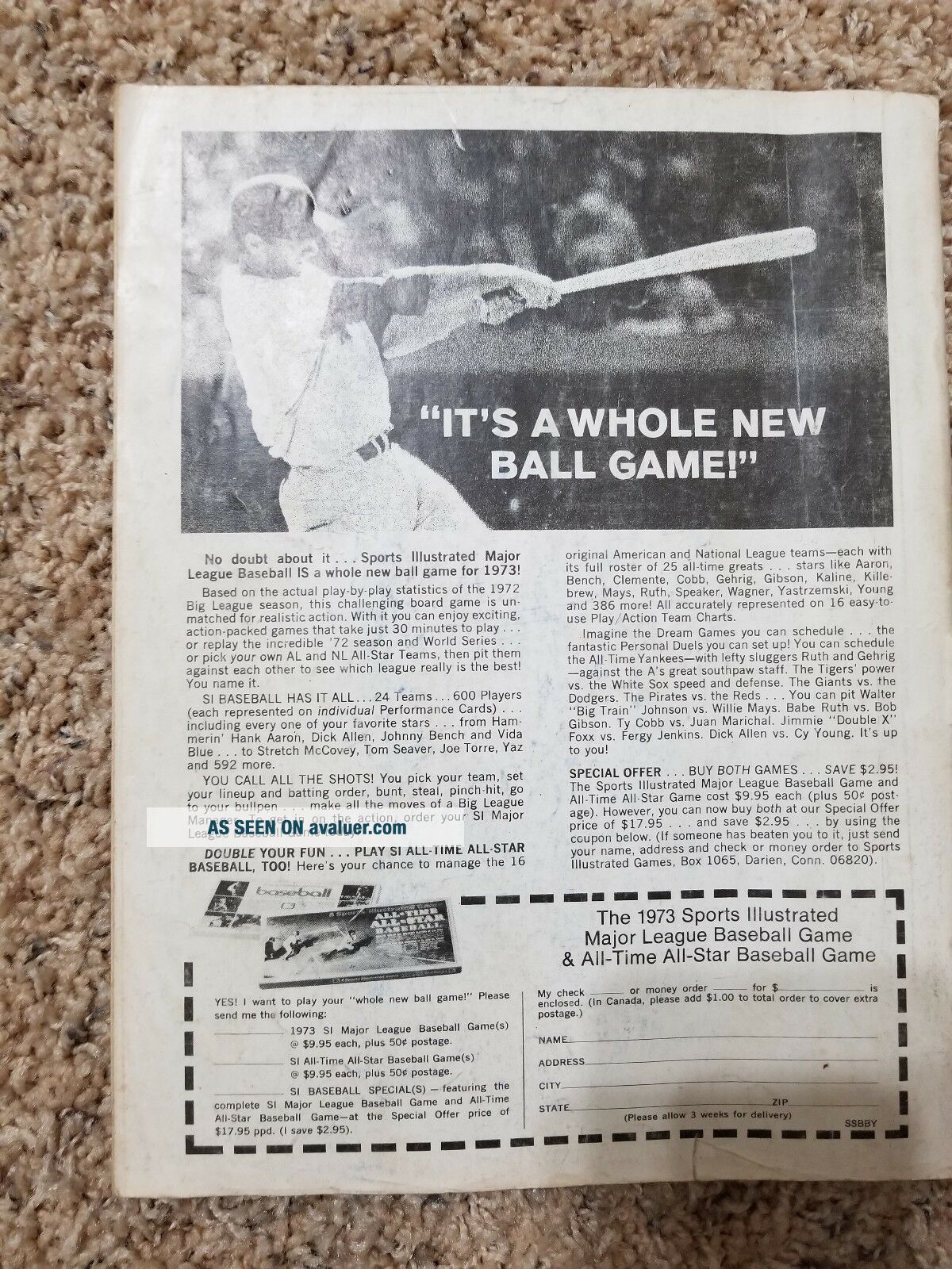 1973 STREET And SMITH ' S Baseball Yearbook - STEVE CARLTON ...