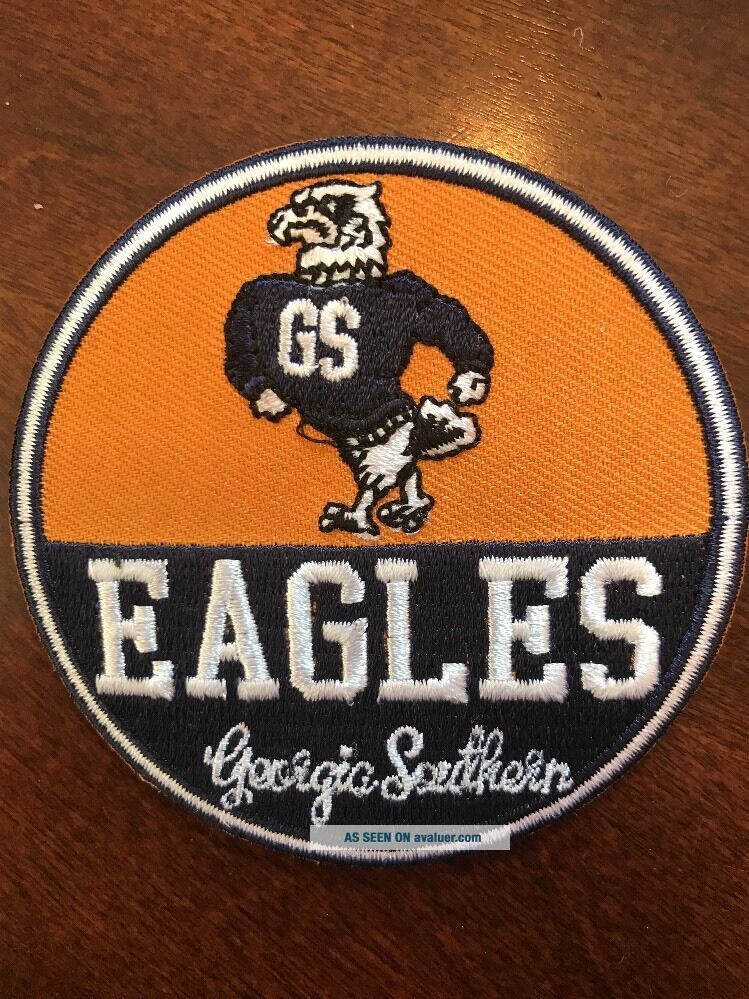 Georgia Seven University Eagles Vintage Embroidered Iron On Patch (RARE ...