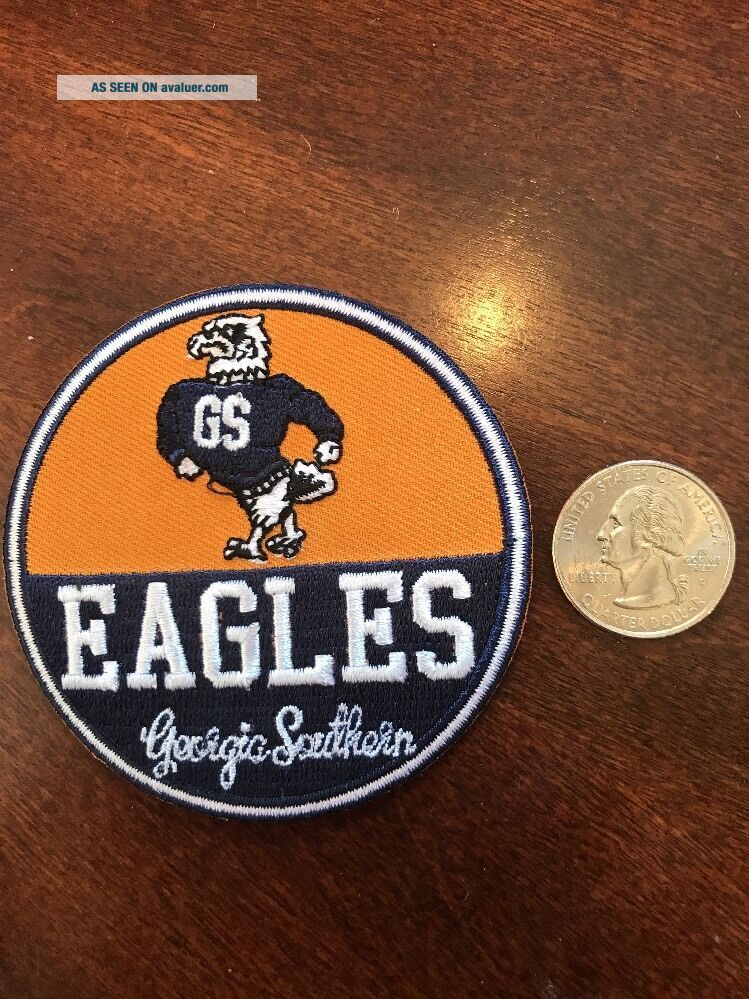Georgia Seven University Eagles Vintage Embroidered Iron On Patch (RARE ...