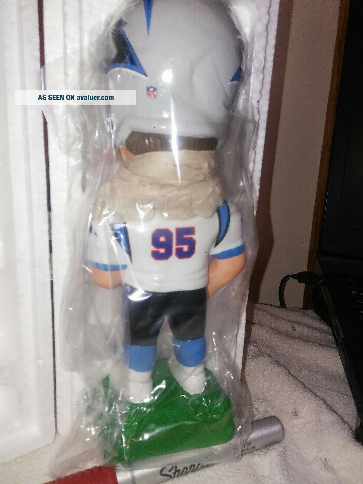 1995 SAMS Porcelain Bobblehead NFL Team Players W/CoA Carolina Panthers ...