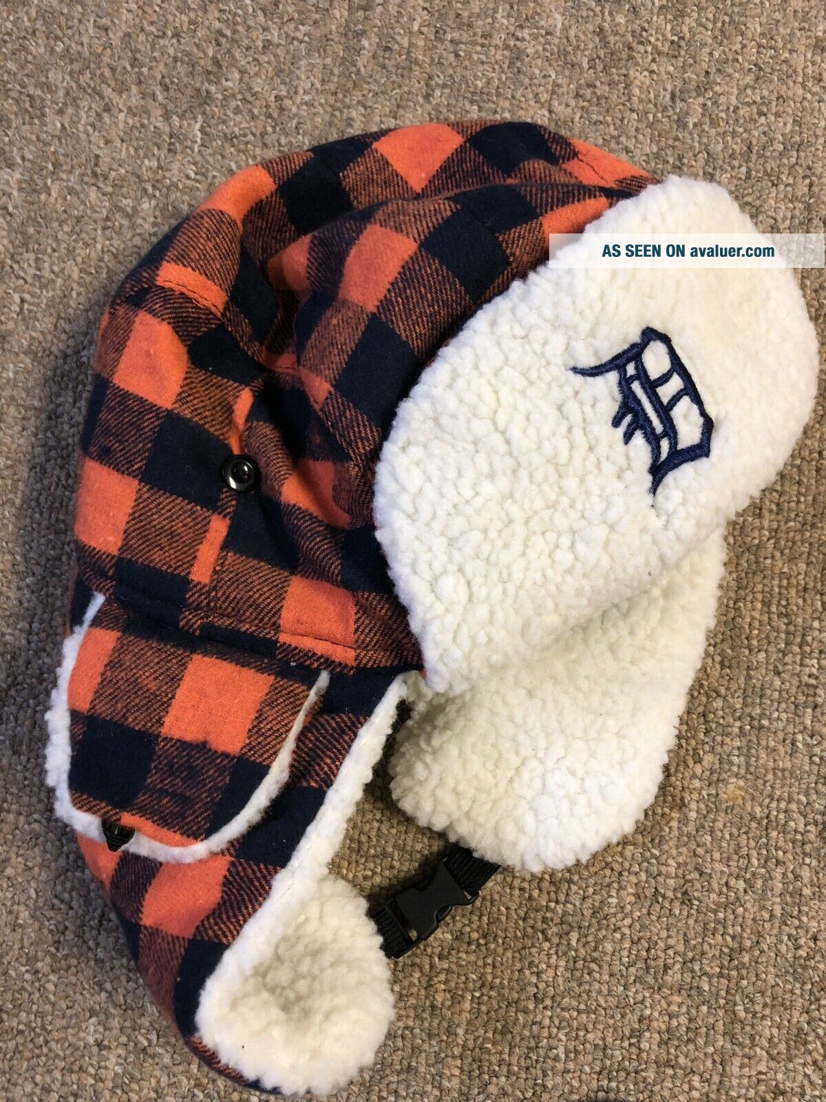 Detroit Tigers Trapper Hat SGA 2019 Winter Hat Hunting Hat Make - Up ...