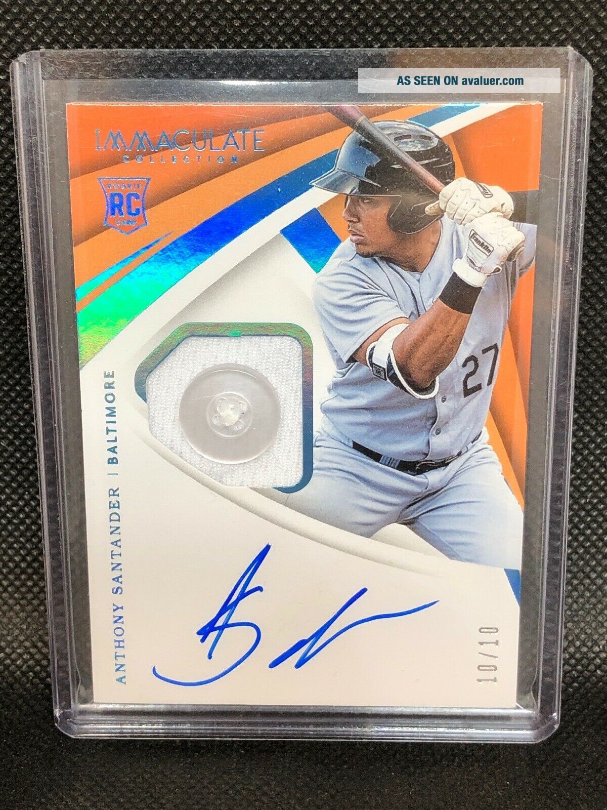 2018 Immaculate Anthony Santander Button Auto 10/10 | #5502678