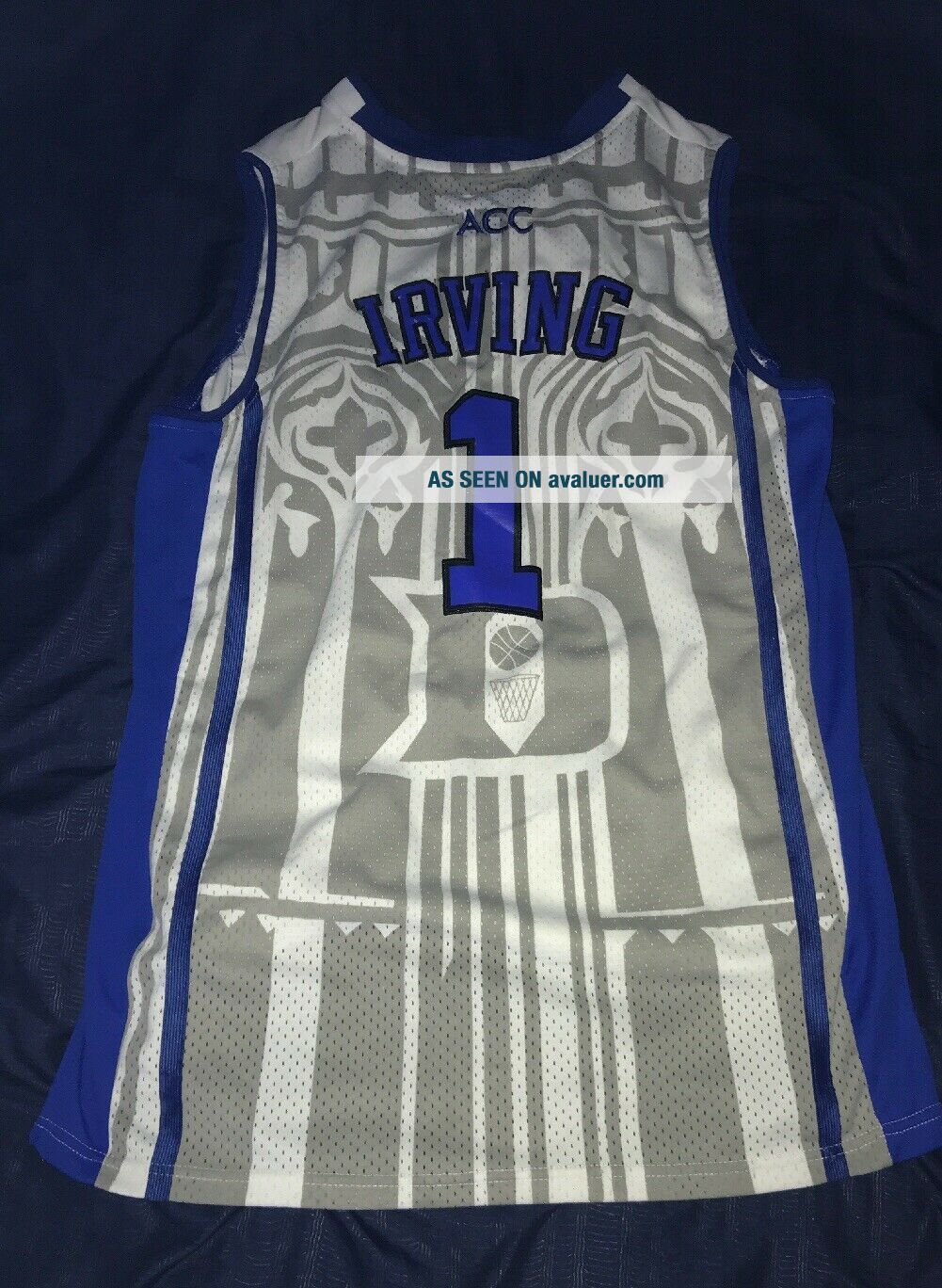 NCAA Kyrie Irving 1 Duke University Devils Men Basketball Jersey Boston ...
