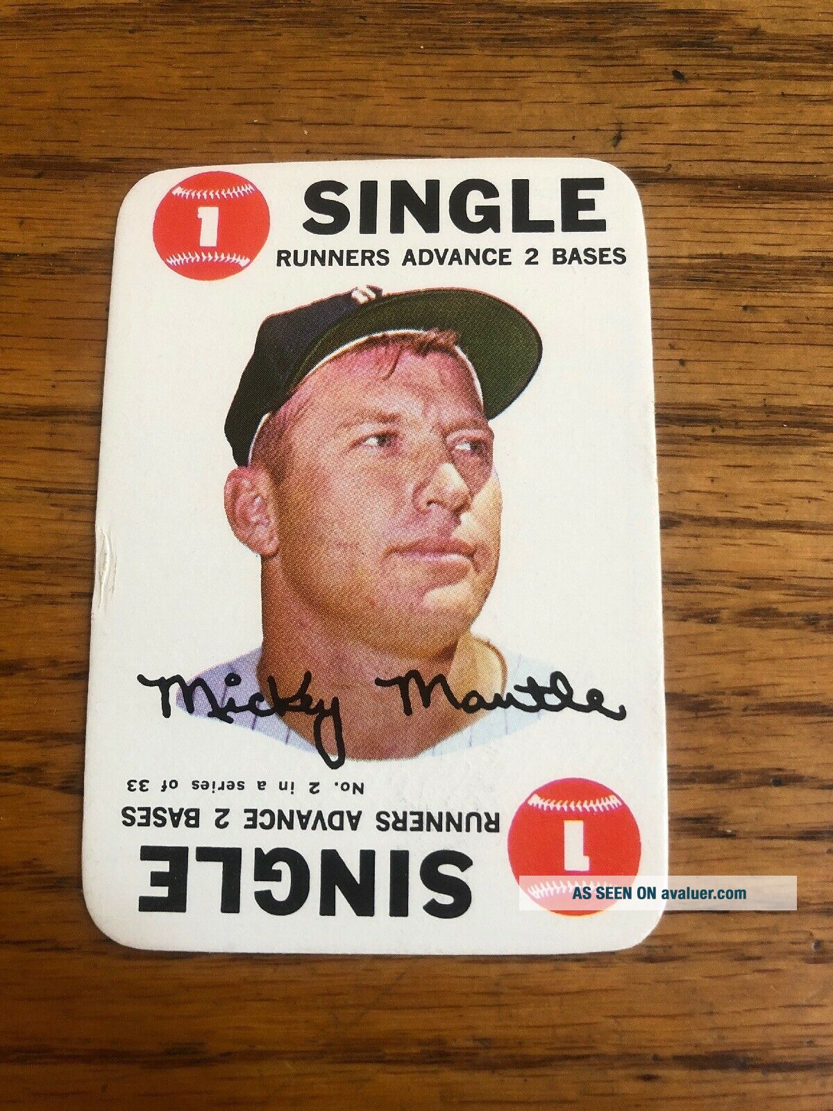 1968 Topps Batter Up Game Card Mickey Mantle | #5521255