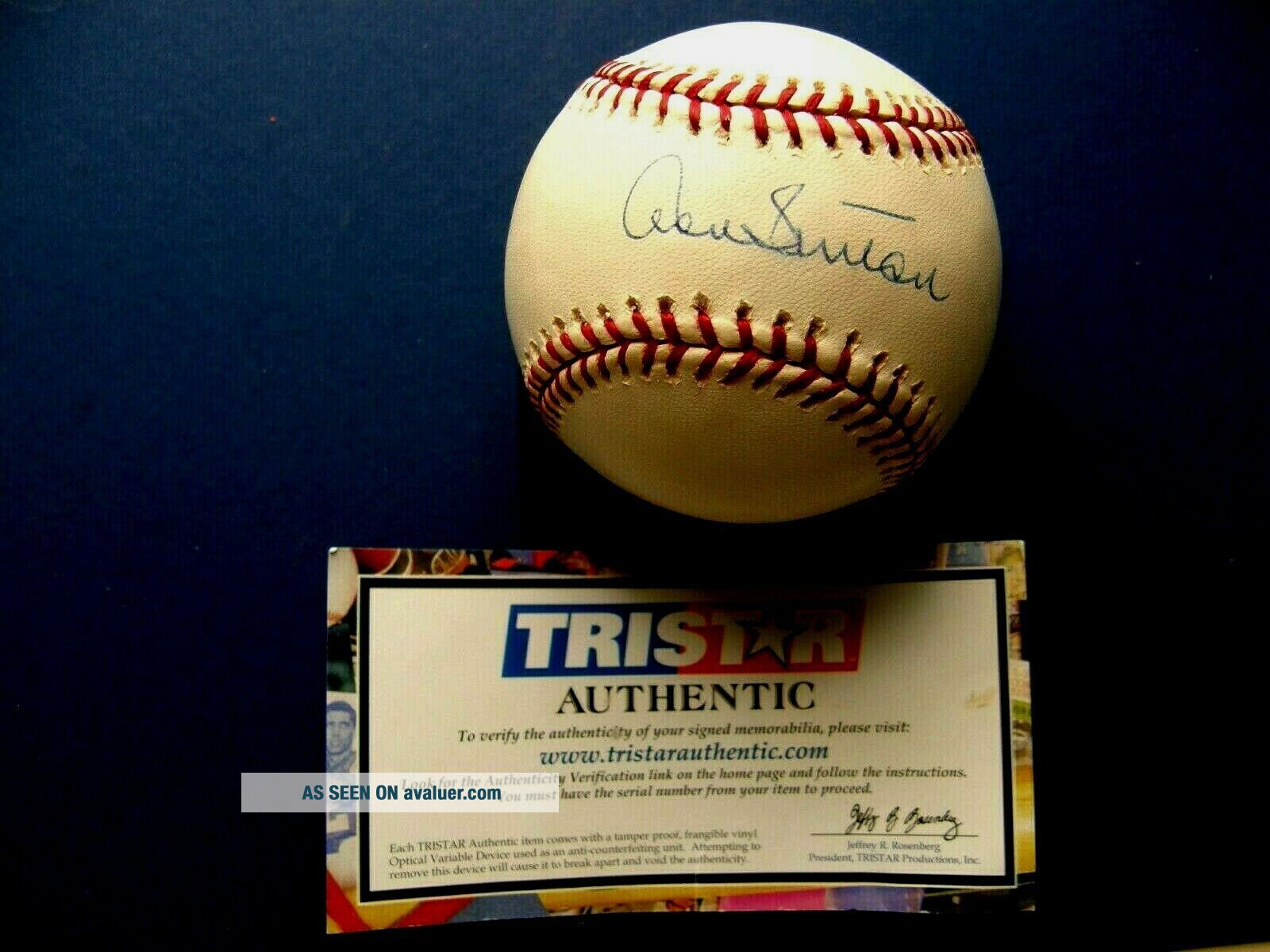 DON SUTTON HOF SIGNED OFFICIAL MAJOR LEAGUE BBALL LA DODGERS TRI STAR ...