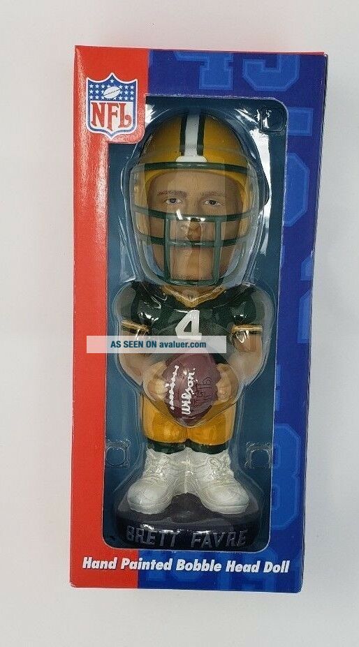 Collectible Hand Painted Forever Brett Favre Packers Bobblehead Bobble ...