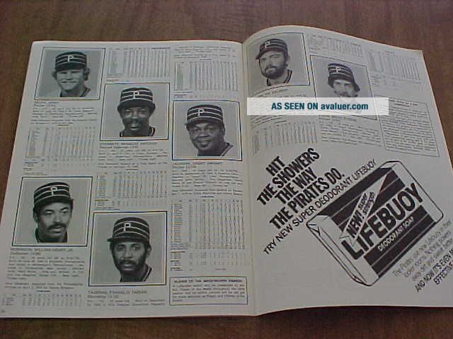 1979 Pittsburgh Pirates Vs Houston Astros Baseball Program | #5575039