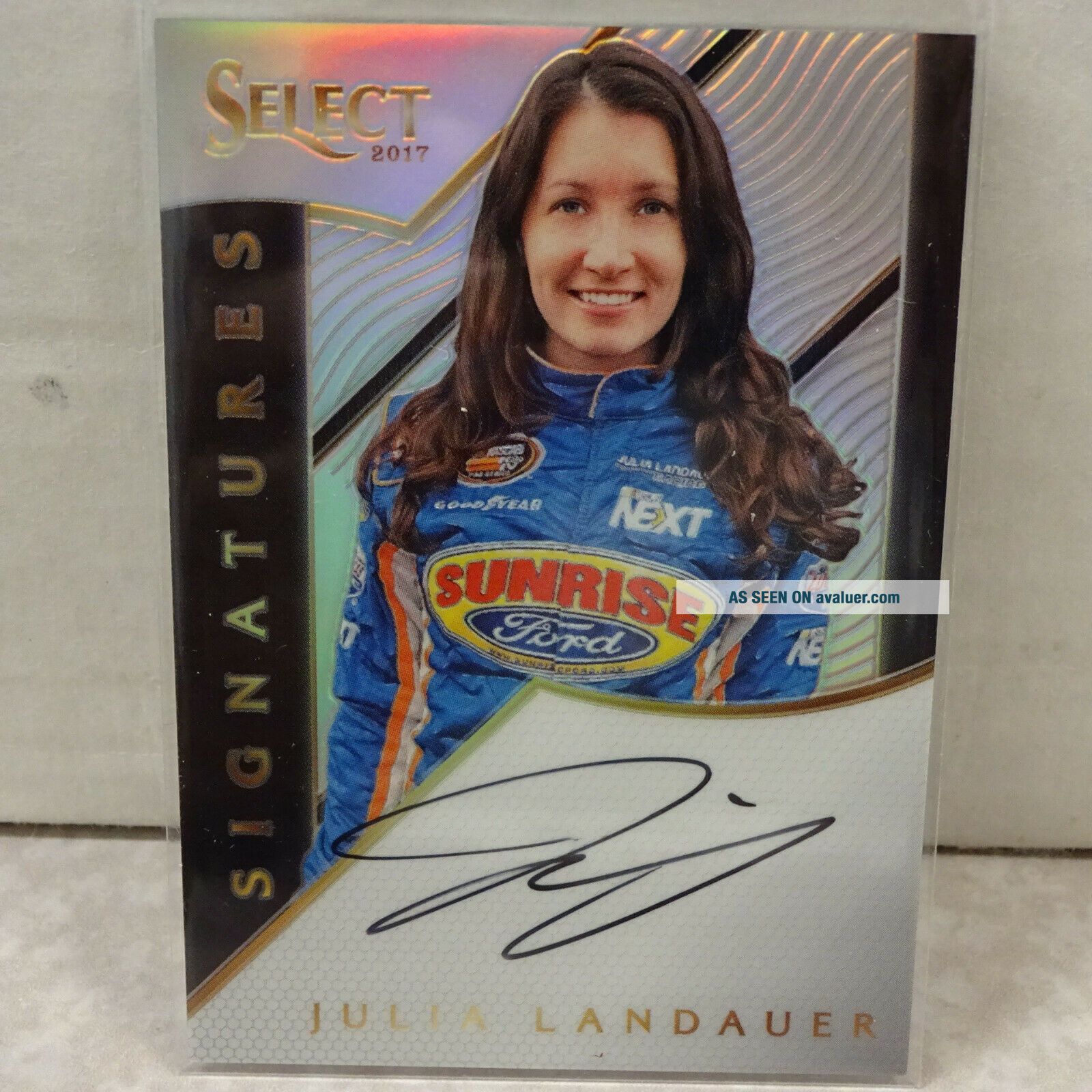 2017 Panini Select Signatures NASCAR S - JL Julia Landauer ON CARD Auto ...