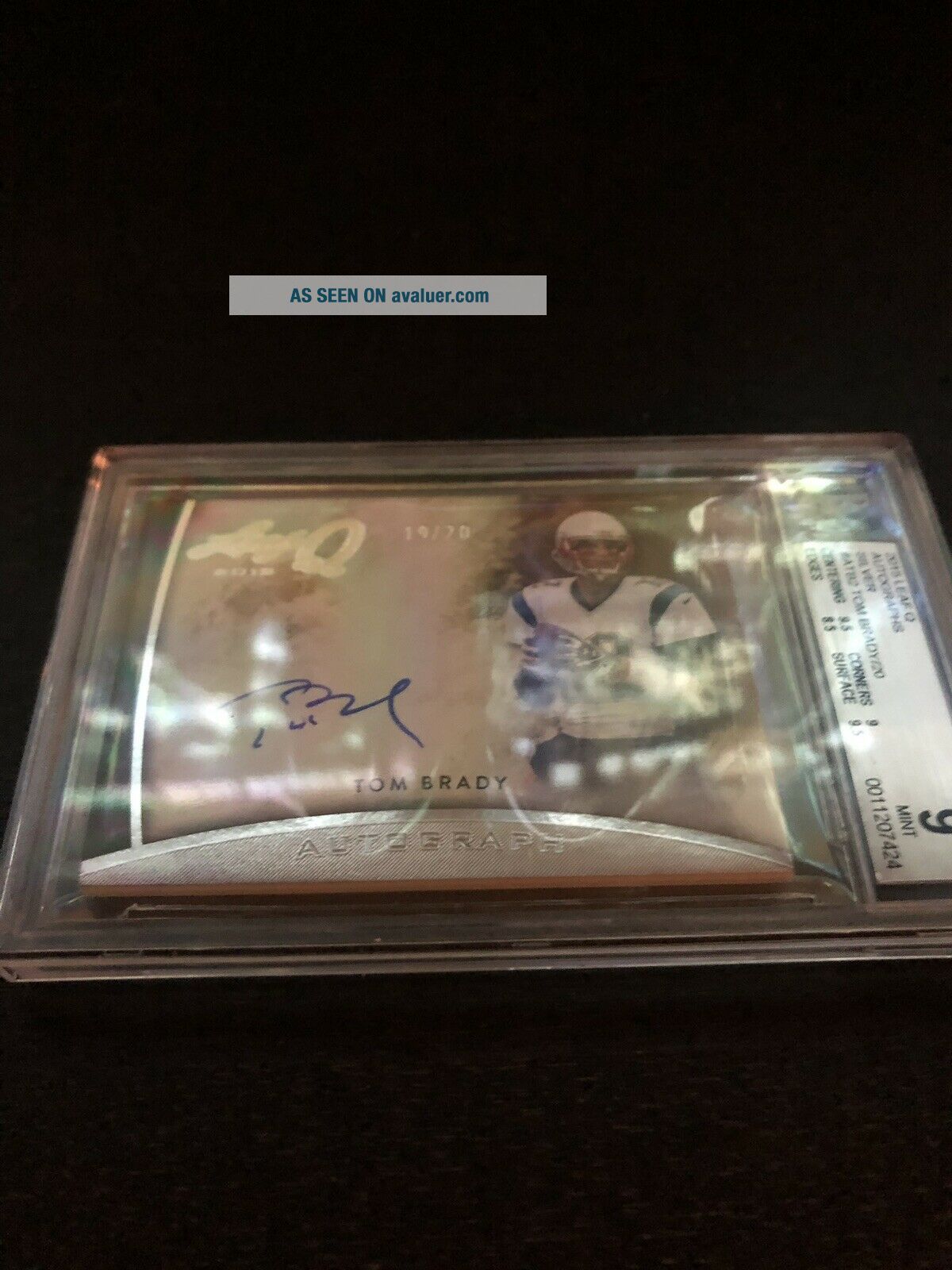2015 Leaf Q 19/20 Tom Brady Autograph Graded 9 | #5605806