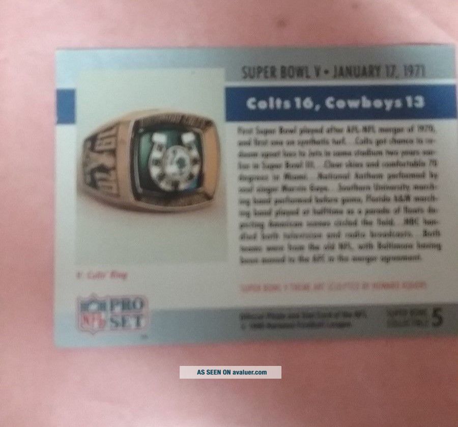 1971 BOWL V 5 DALLAS VS COLTS AT MIAMI ORANGE BOWL | #5639070