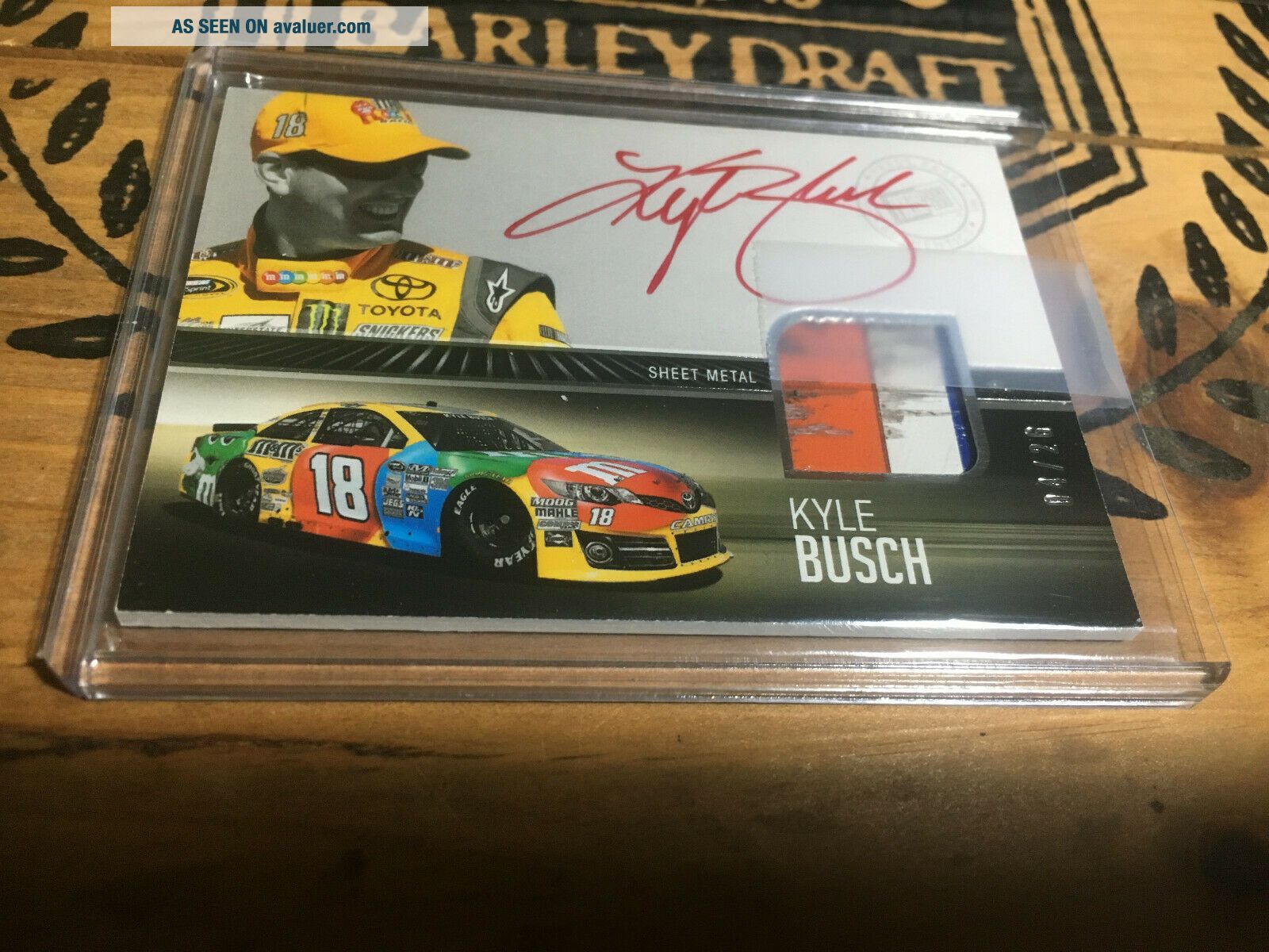 KYLE BUSCH AUTOGRAPH PP REDLINE MEMORABILIA CARD 04 / 28 NASCAR | #5599774