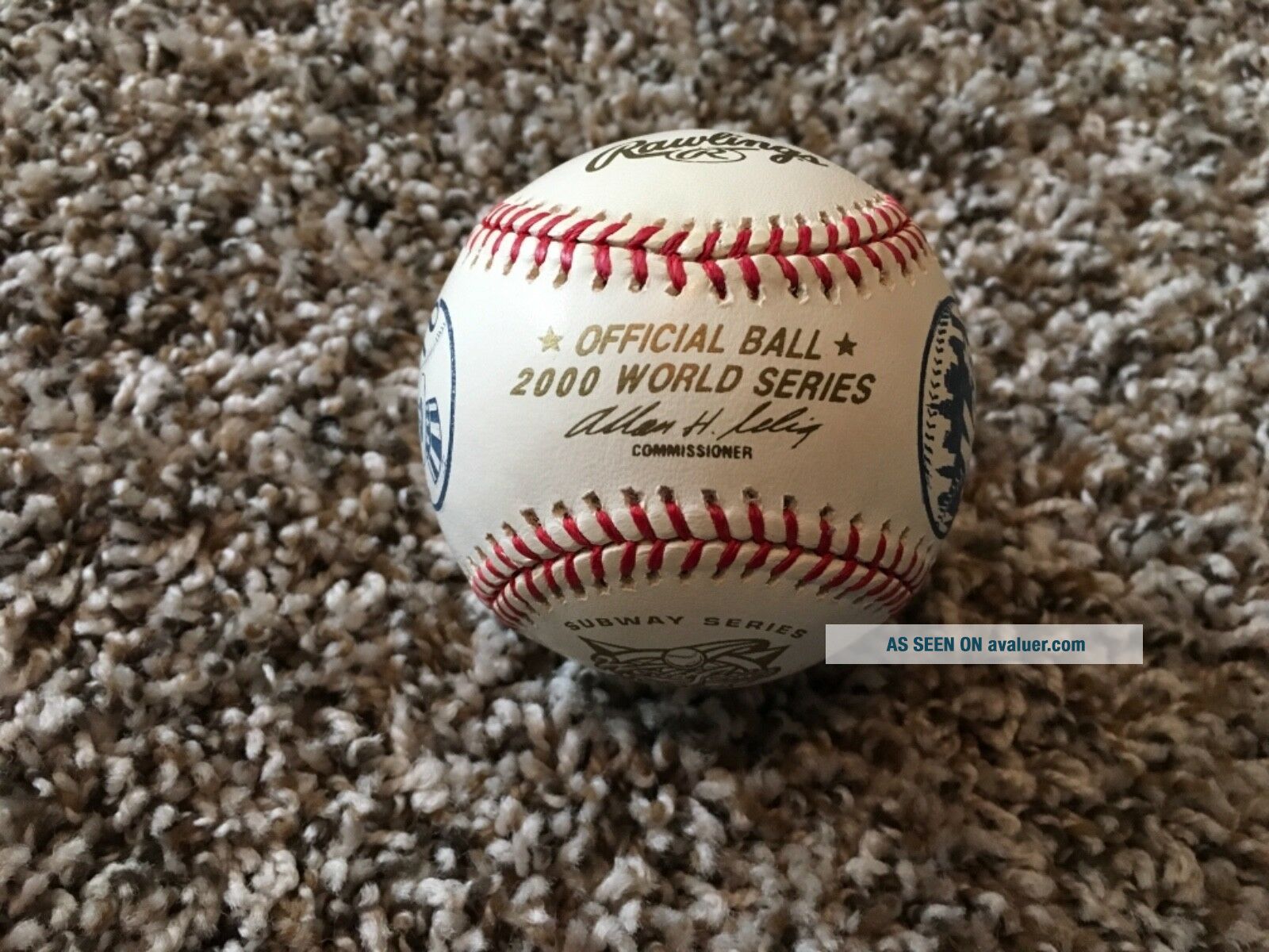 Official 2000 World Series MLB Baseball NY Yankees Mets Subway Series ...