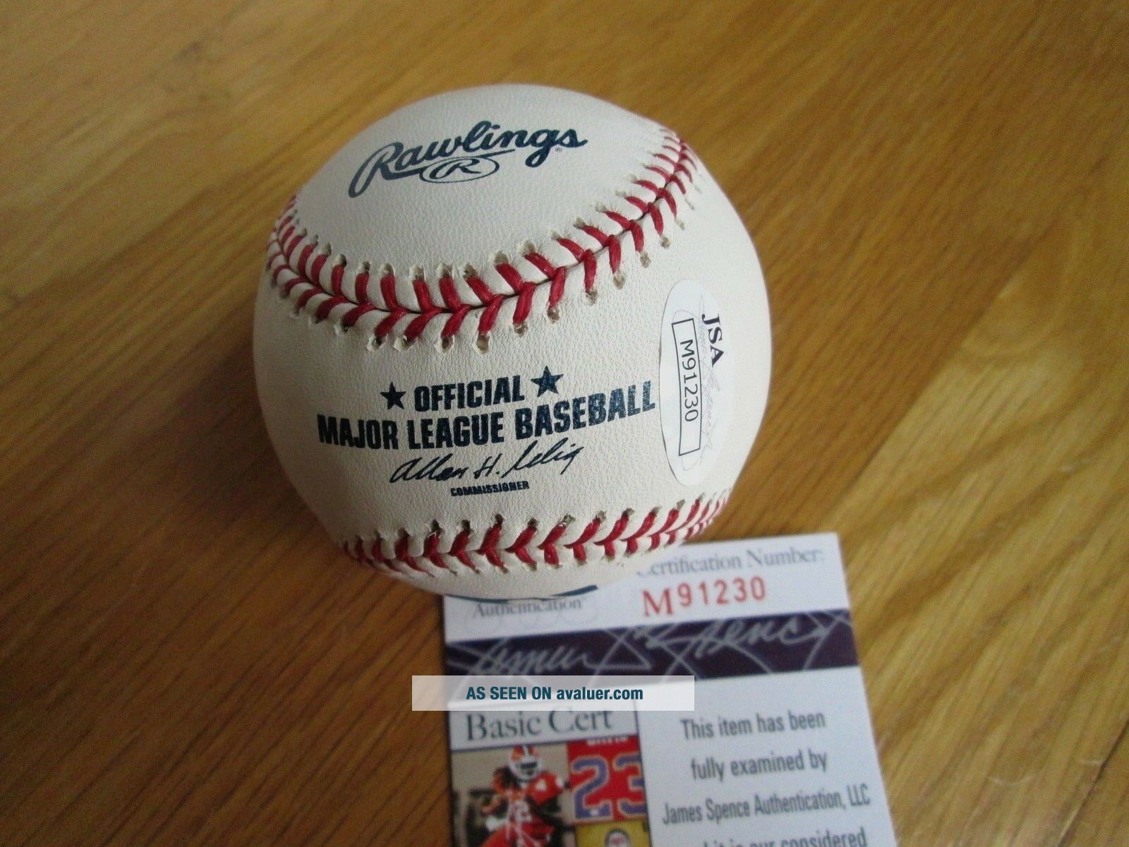 ED Or EDDIE BRINKMAN Signed Major Or American League Baseball - JSA ...
