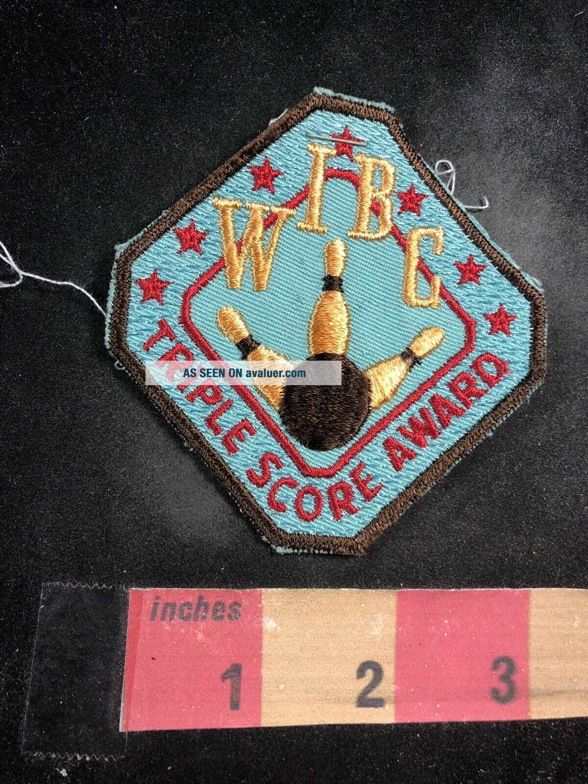 Vintage Version 2 WIBC Women’s Bowling TRIPLE SCORE Patch Triplicate ...