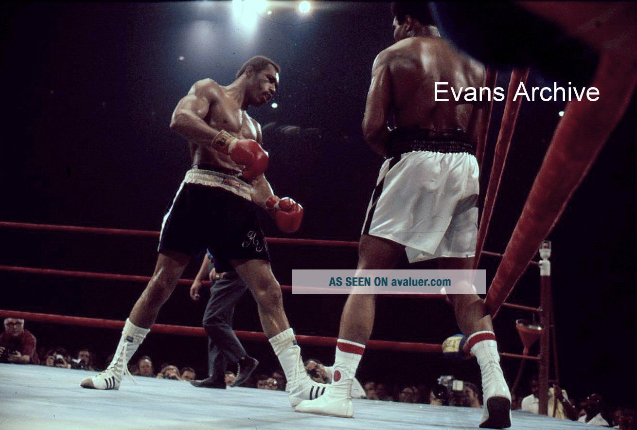 1973 Muhammad Ali Fighting In Ring W/ Ken Norton 35mm Slide | #5675220