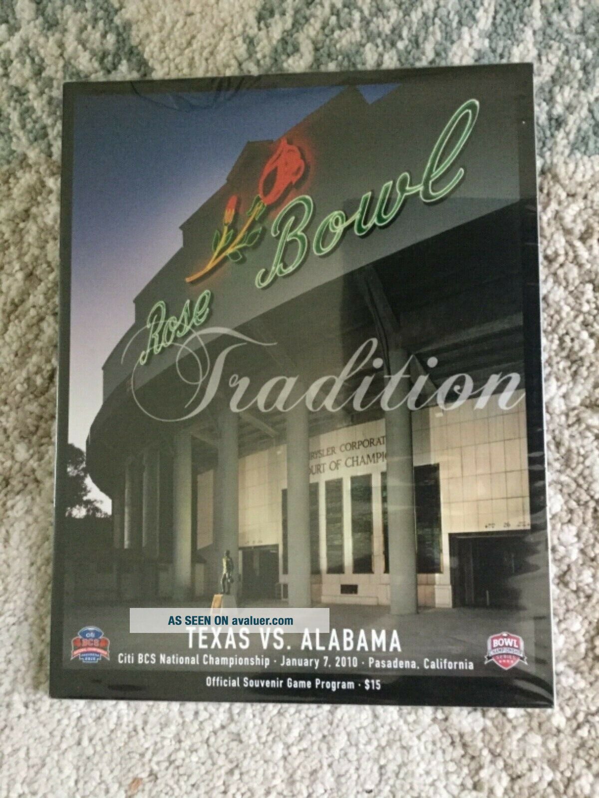 2010 BCS National Championship Souvenir Program Texas Vs Alabama Sweet ...