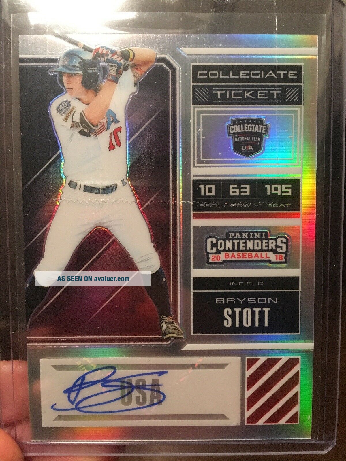 BRYSON STOTT 2018 Panini Extra Edition College Ticket AUTO RC 20/25 ...