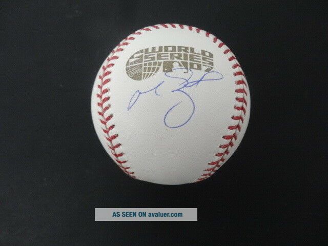 Manny Ramirez Signed 2009 World Series Baseball Autograph Auto Steiner ...