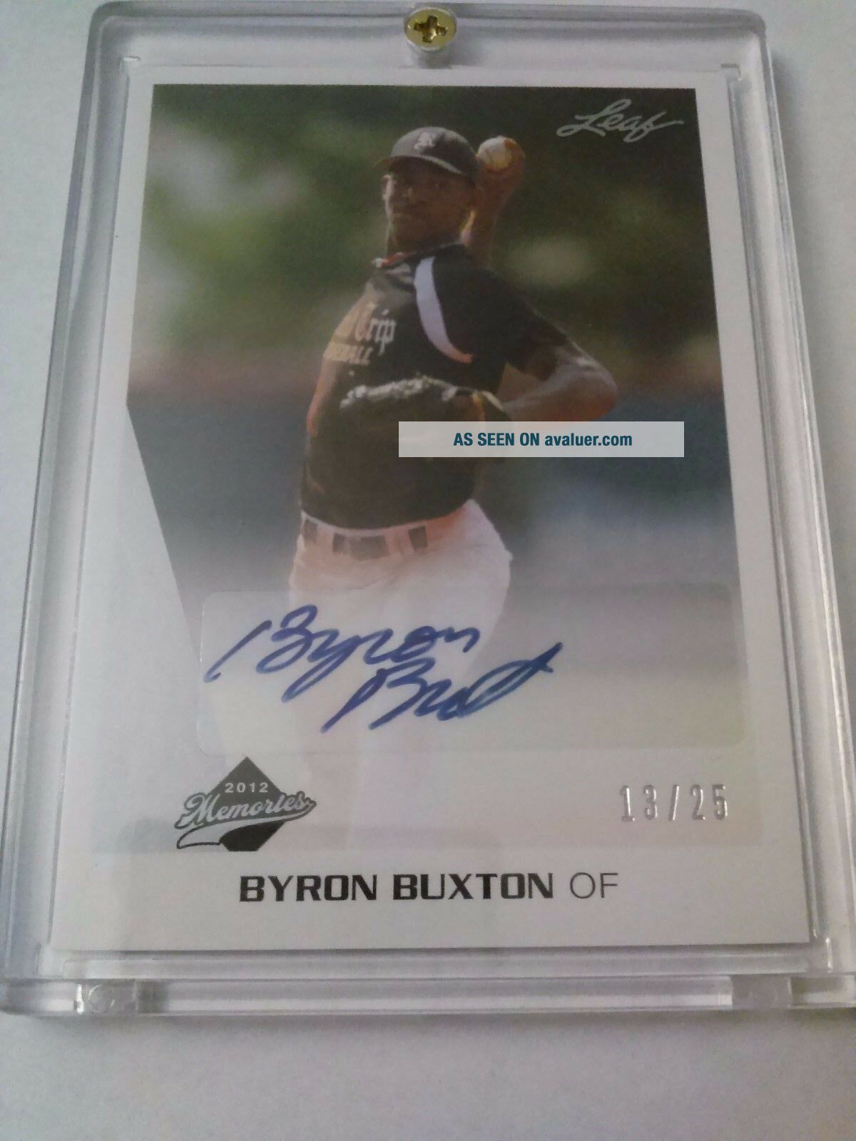 Byron Buxton 2012 Leaf Memories Originals Auto /25 Twins | #5717635