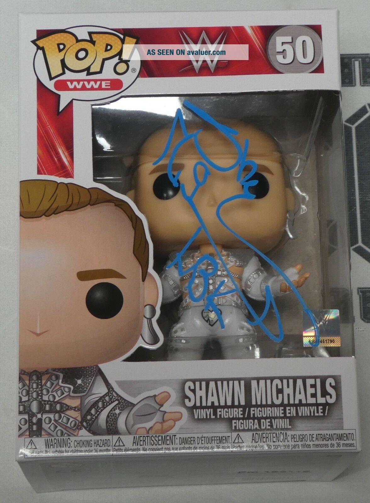 Shawn Michaels Signed WWE Funko Pop 50 Action Figure BAS Beckett ...