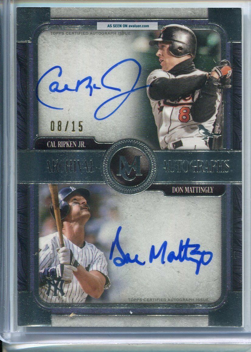 2019 Topps Museum Cal Ripken Jr - Don Mattingly Dual AUTO 08/15 | #5758563