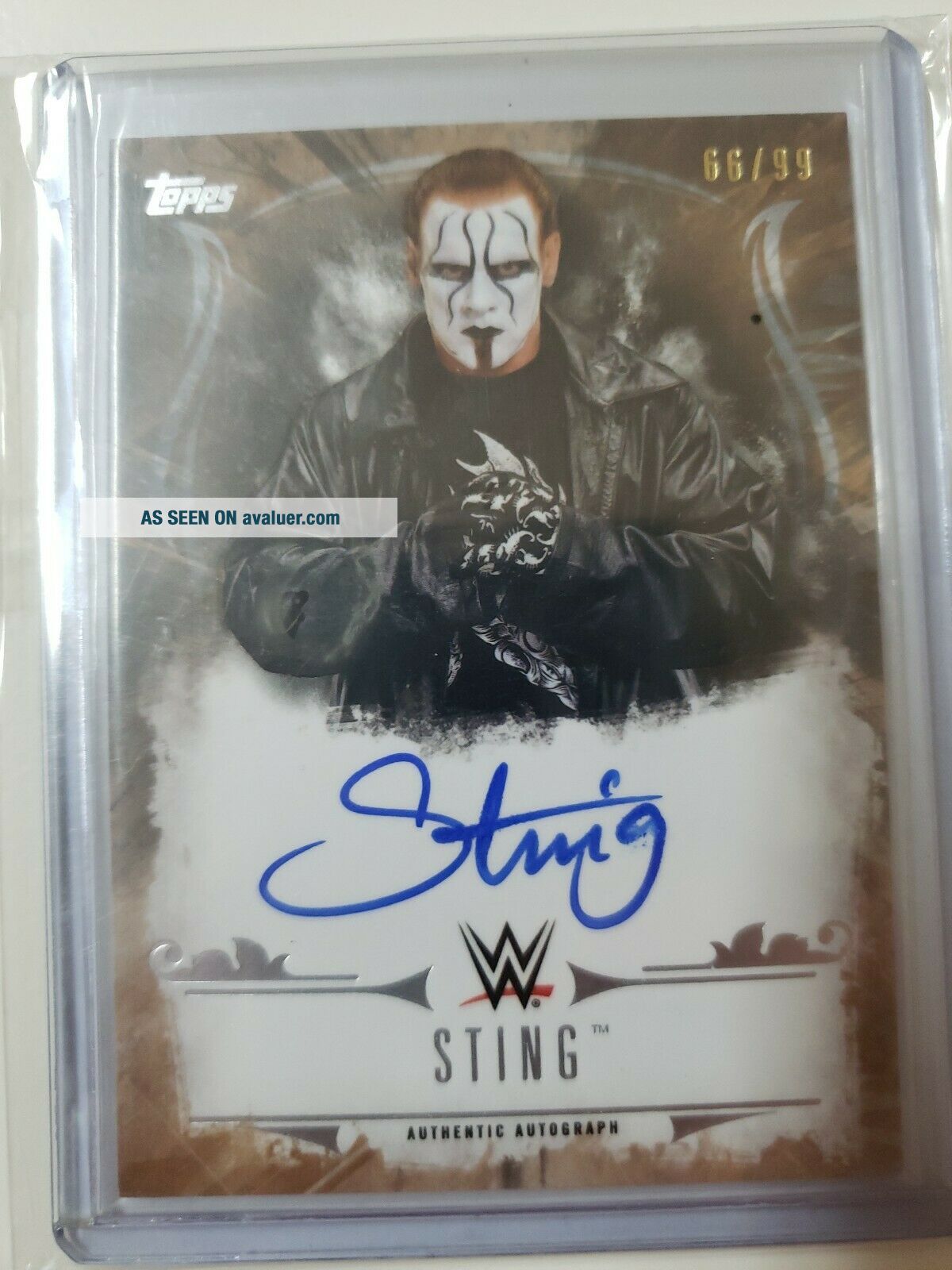 STING 2016 TOPPS WWE UNDISPUTED AUTOGRAPH AUTO 66/99 | #5731969